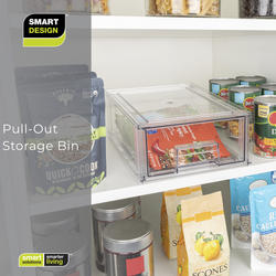 Smart Design® 12-1/2" D x 8-3/8" W x 4-1/8" H Pull-Out Stackable ...
