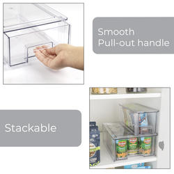Smart Design® 13-3/4" D x 9-7/8" W x 5-5/16" H Pull-Out Stackable ...