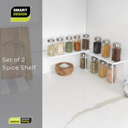 Smart Design® White Spice Rack Shelf - Set of 2 at Menards®