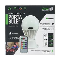 LitezAll Battery Operated Color Changing LED Porta Bulb at Menards®