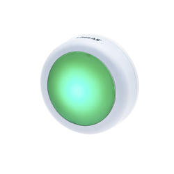 LitezAll Battery Operated Color Changing LED Puck Light - 2 Pack at ...