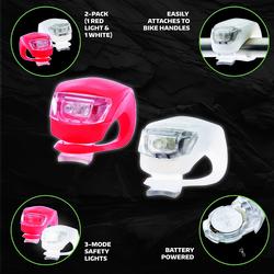 LitezAll® 3 Mode Silicone Safety Bike Lights - 2 Pack at Menards®