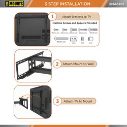 Promounts Full Motion TV Wall Mount for 37" - 92" Screens at Menards®