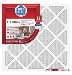 True Blue 20" x 20" x 1" MERV 11 Pleated Air Filter - 3 Pack at Menards®