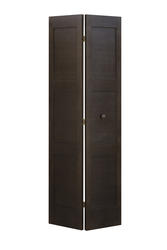 Mastercraft® 24"W x 80"H Mocha Poplar 3-Panel Equal Bi-Fold Closet Door ...
