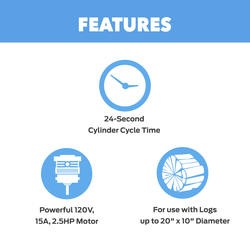 Pulsar 6.5 Ton Electric Log Splitter at Menards®