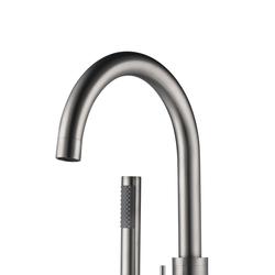 PULSE ShowerSpas Freestanding Brushed Nickel Bathtub Faucet with ...