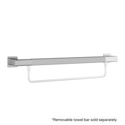 PULSE Seville 24" x 1-1/4" Brushed Stainless Steel Concealed Screw Grab ...