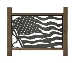 Pure Glory 44" x 29" Flag Cast Iron Railing Panel at Menards®