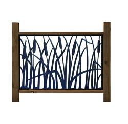 Pure Glory 44" x 29" Cattail Cast Iron Railing Panel at Menards®