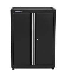 Masterforce® 30-1/2"W x 40-1/8"H x 24"D Black Stacking Garage Storage ...