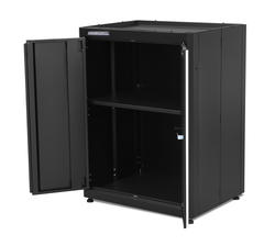 Masterforce® 30-1/2"W x 40-1/8"H x 24"D Black Stacking Garage Storage ...