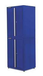 Masterforce® 30-1/2"W x 40-1/8"H x 24"D Blue Stacking Garage Storage ...