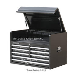 Masterforce® 36"W x 24"D Black 8-Drawer Tool Chest at Menards®