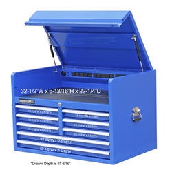 Masterforce® 36"W x 24"D Blue 14-Drawer Rolling Tool Chest & Cabinet at ...