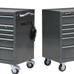 Masterforce® 41-5/8"W x 24-5/8"D Gunmetal 11-Drawer Tool Cabinet at ...