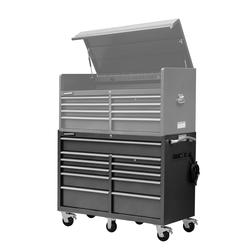 Masterforce® 56"W x 24"D Black 11-Drawer Tool Cabinet at Menards®