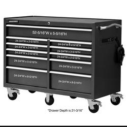 Masterforce® 56"W x 24"D Black 11-Drawer Tool Cabinet at Menards®