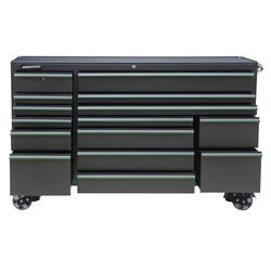 Masterforce® 72"W x 24"D Gunmetal 15-Drawer Tool Cabinet at Menards®
