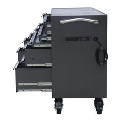 Masterforce® 72"W x 24"D Gunmetal 15-Drawer Tool Cabinet at Menards®