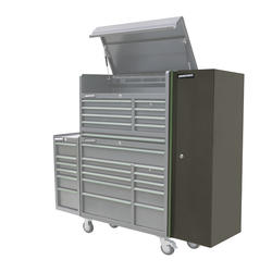 Masterforce® 41"W x 24"D Gunmetal 19-Drawer Rolling Tool Chest ...