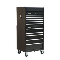 Masterforce® 30"W x 24"D Black 10-Drawer Rolling Tool Chest & Cabinet ...