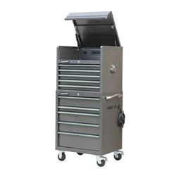 Masterforce® 30"W x 24"D Gunmetal 10-Drawer Rolling Tool Chest ...