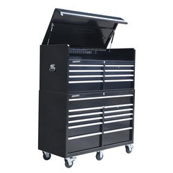 Masterforce® 56"W x 24"D Black 19-Drawer Rolling Tool Chest & Cabinet ...