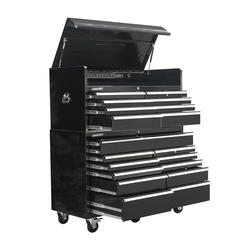 Masterforce® 56"W x 24"D Black 11-Drawer Tool Cabinet at Menards®