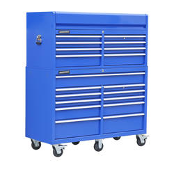 Masterforce® 56"W x 24"D Blue 19-Drawer Rolling Tool Chest & Cabinet at ...