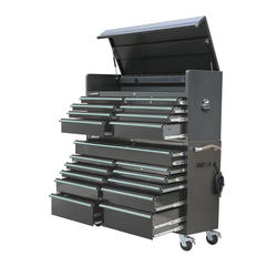 Masterforce® 56"W x 24"D Gunmetal 11-Drawer Tool Cabinet at Menards®