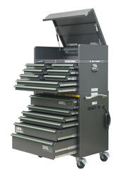 Masterforce® 36"W x 24"D Gunmetal 14-Drawer Rolling Tool Chest ...