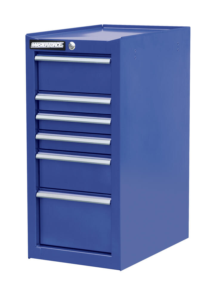 Masterforce 16 W x 24 D Blue 6 Drawer Side Cabinet at Menards