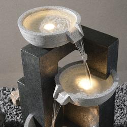 Enchanted Garden® 29-3/4" Tiered Contemporary Fountain at Menards®