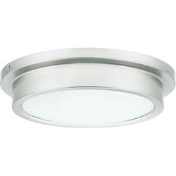 Patriot Lighting® Devin Brushed Nickel Integrated LED Flush Mount ...