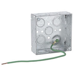 RACO 4" Galvanized Steel Square New Work Electrical Box at Menards®