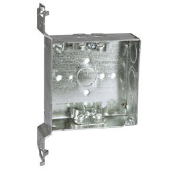RACO 4" Galvanized Steel Square Electrical Box with Bracket at Menards®
