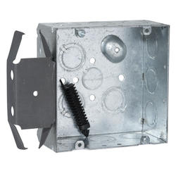 RACO 4-11/16" Galvanized Steel Square Electrical Box with Bracket at ...