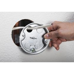 RACO 4" Galvanized Steel Round Electrical Pan Box at Menards®