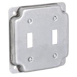 RACO 1-Gang Galvanized Steel 1/2" Raised 4" Square Electrical Box Cover at Menards®