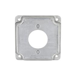 RACO 1-Gang Galvanized Steel 1/2" Raised 4" Square Electrical Box Cover at Menards®
