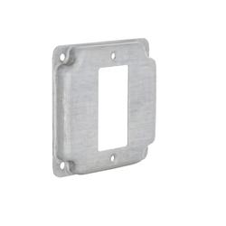 RACO 1-Gang Galvanized Steel 1/2" Raised 4" Square Electrical Box Cover at Menards®