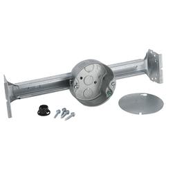 RACO® KWIK-BRACE® 4" Steel Round Ceiling Fan/Fixture Electrical Box ...