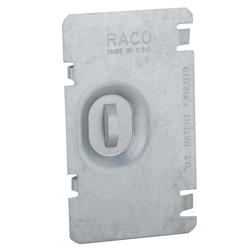RACO 1-Gang Galvanized Steel Flat Electrical Box Protection Plate at ...