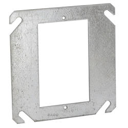 RACO 1-Gang Galvanized Steel Flat 4" Square Electrical Box Mud Ring at Menards®
