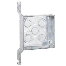 RACO 4" Galvanized Steel Square Electrical Box with Bracket at Menards®