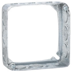RACO 2-Gang GalvanizedSteel 1-1/2" Deep 4" Square Electrical Box Extension Ring at Menards®