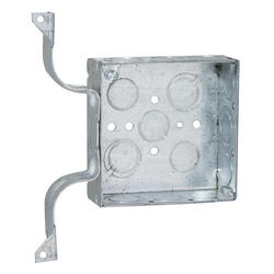 RACO 4" Galvanized Steel Square Electrical Box with Bracket at Menards®