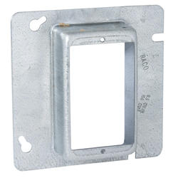 RACO 1-Gang Galvanized Steel 1-1/4" Raised 4-11/16" Square Electrical ...