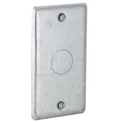 RACO 1-Gang GalvanizedSteel 4" X 2" Handy Electrical Box Cover at Menards®